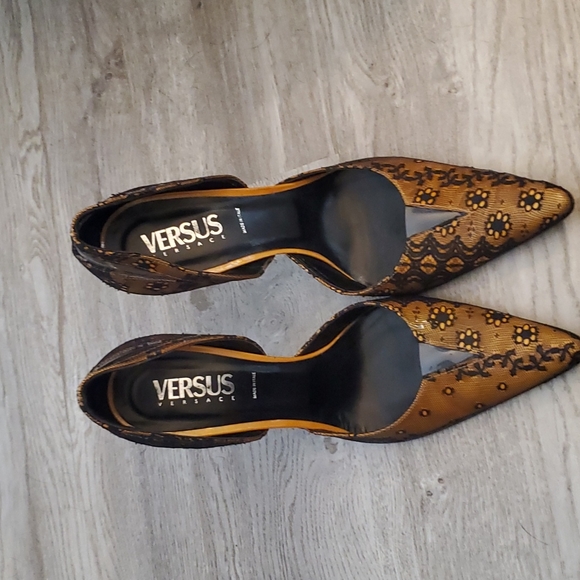 Versus Versace | Shoes | Versace Pumps With Neon Green Heel | Poshmark